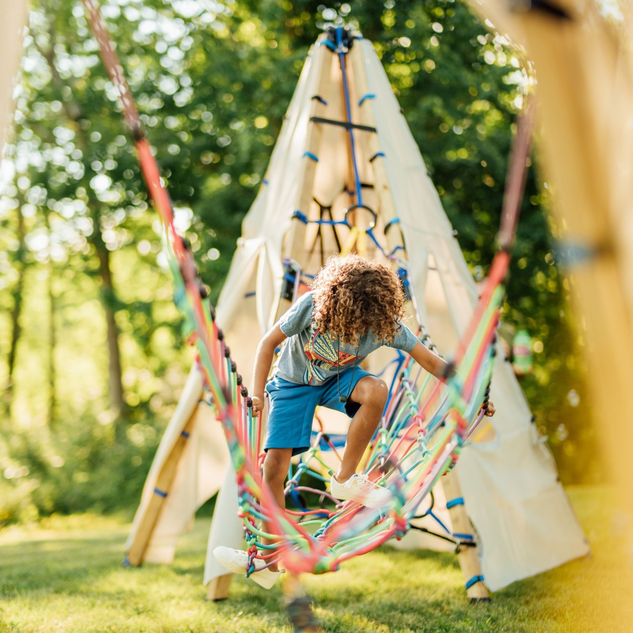 Bijou Build Collapsible Play System with Rope Bridge - Wayfair Canada