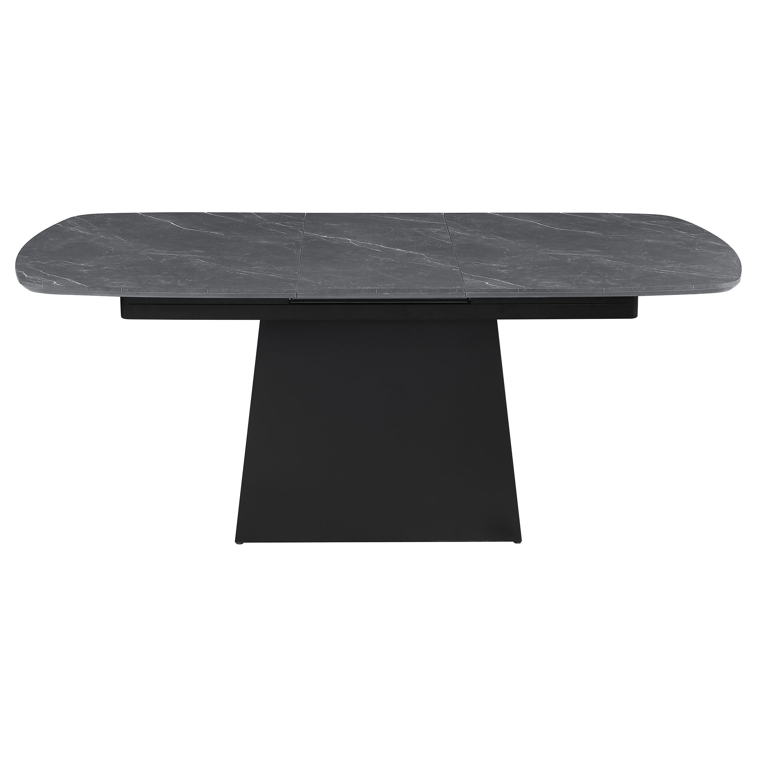 George Oliver Burges 73-Inch Faux Marble Extension Leaf Dining Table ...