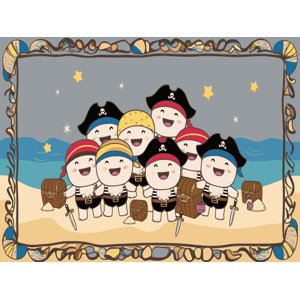 Sunside Sails Pirates Ocean Kids Rug | Wayfair