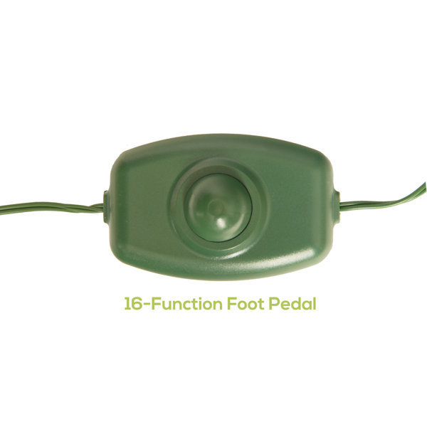 AMERZEST Artificial Slim Christmas Tree Multi-Color LED Lights Dual ...