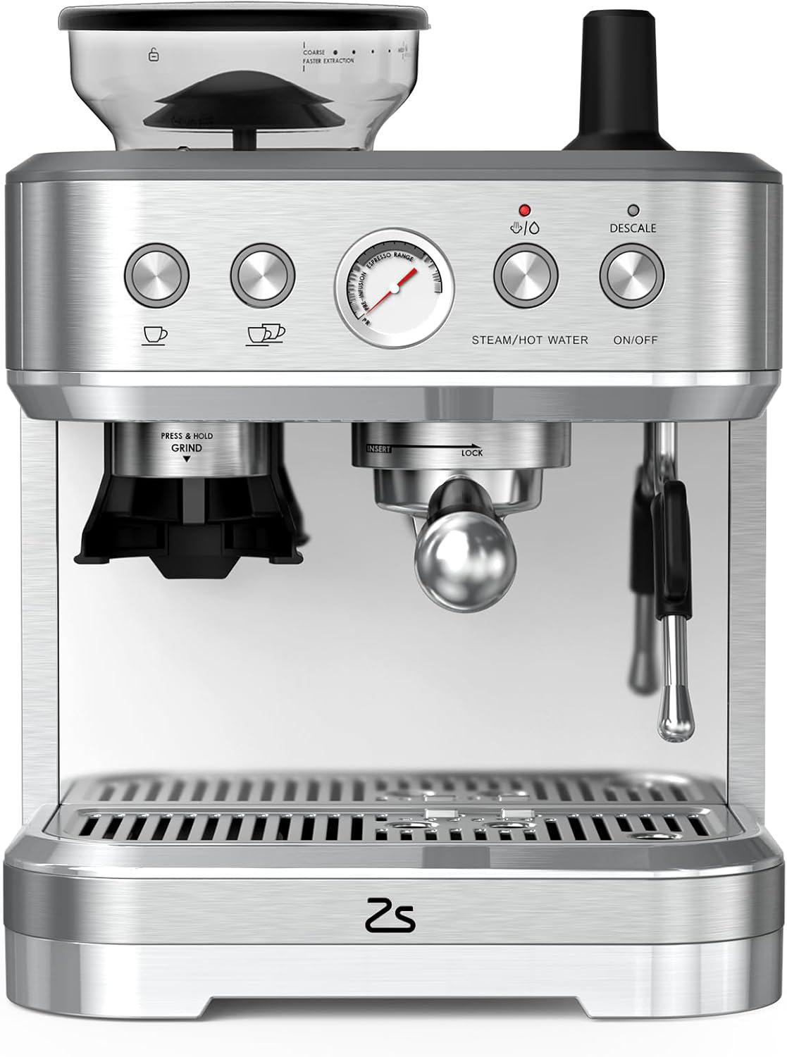 gaomon Coffee Machines Espresso with Milk Frother& Grinder, All in One ...
