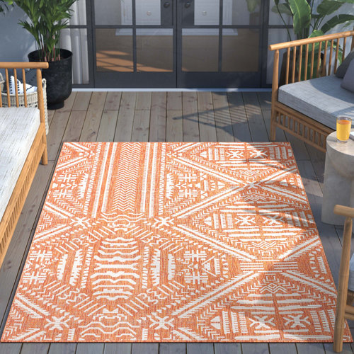 Orange Outdoor Rugs You'll Love | Wayfair.co.uk