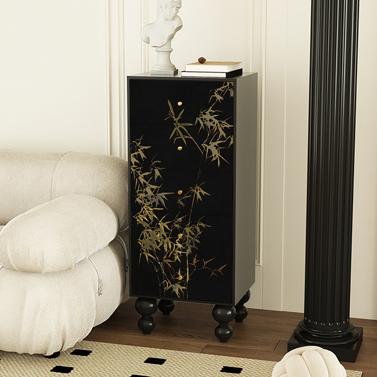 East Urban Home Modern light luxury home art decoration cabinet | Wayfair