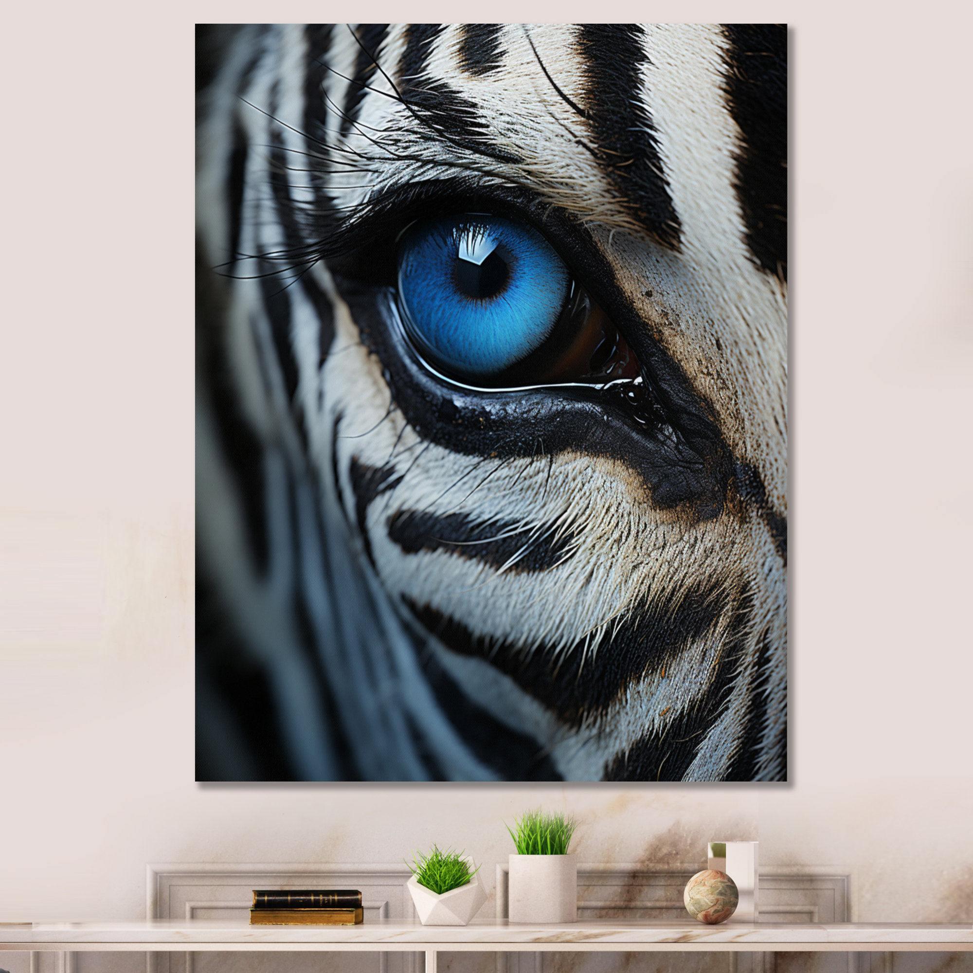 Latitude Run® Zebra Eye Closeup I - Print | Wayfair