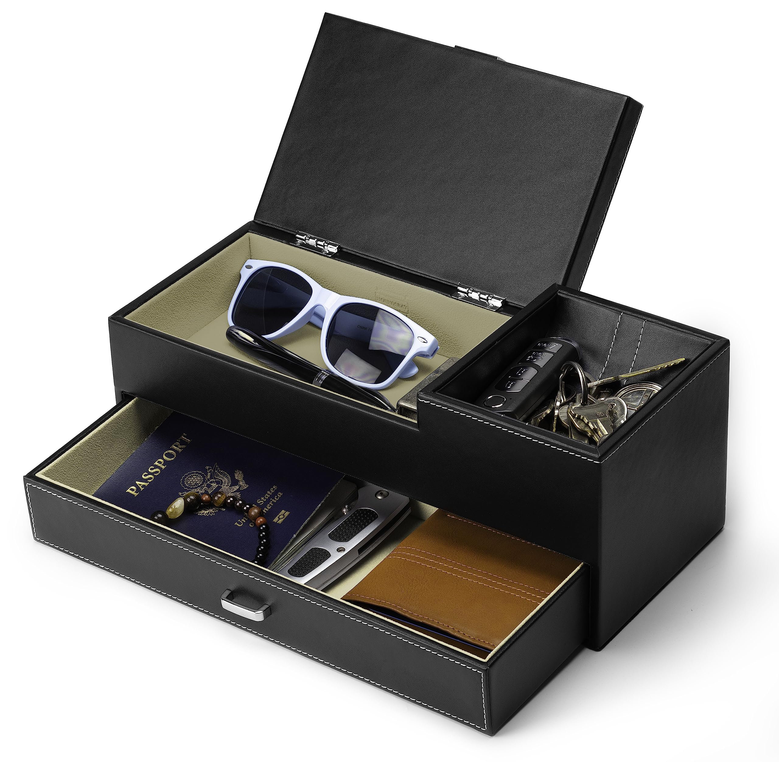 Rainbow Home Captain Dresser & Nightstand Valet Organizer Storage Box ...