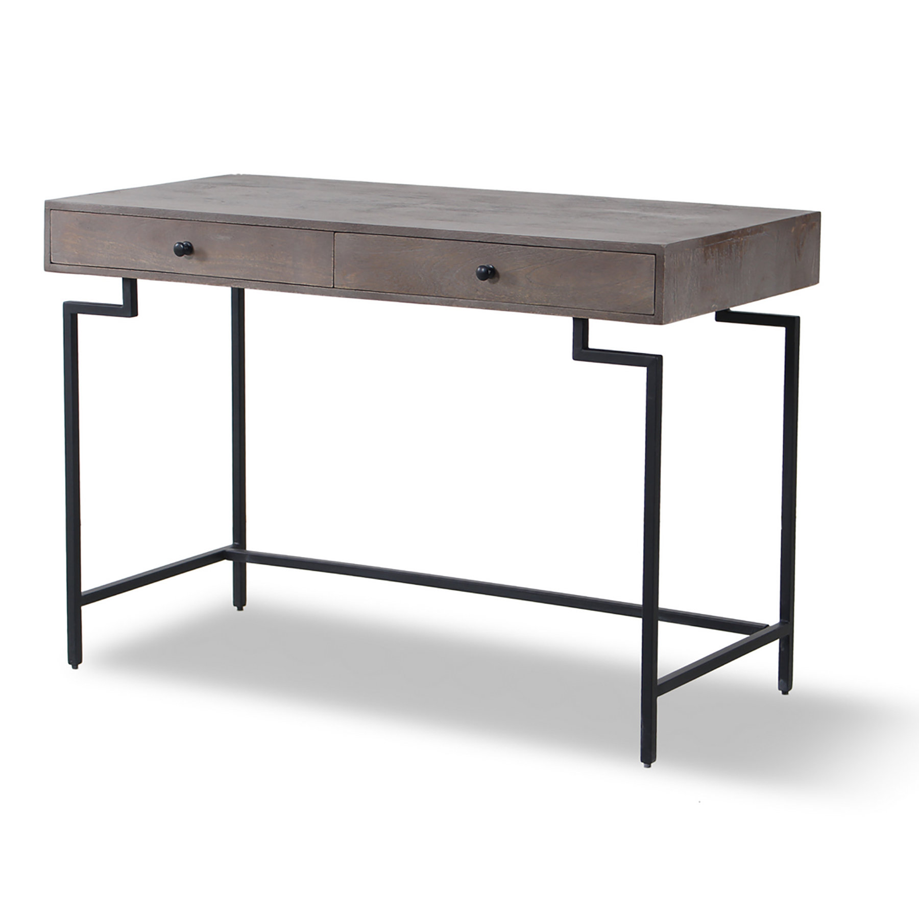 17 Stories Gardunio Grey Writing Desk Office Furniture & Reviews ...