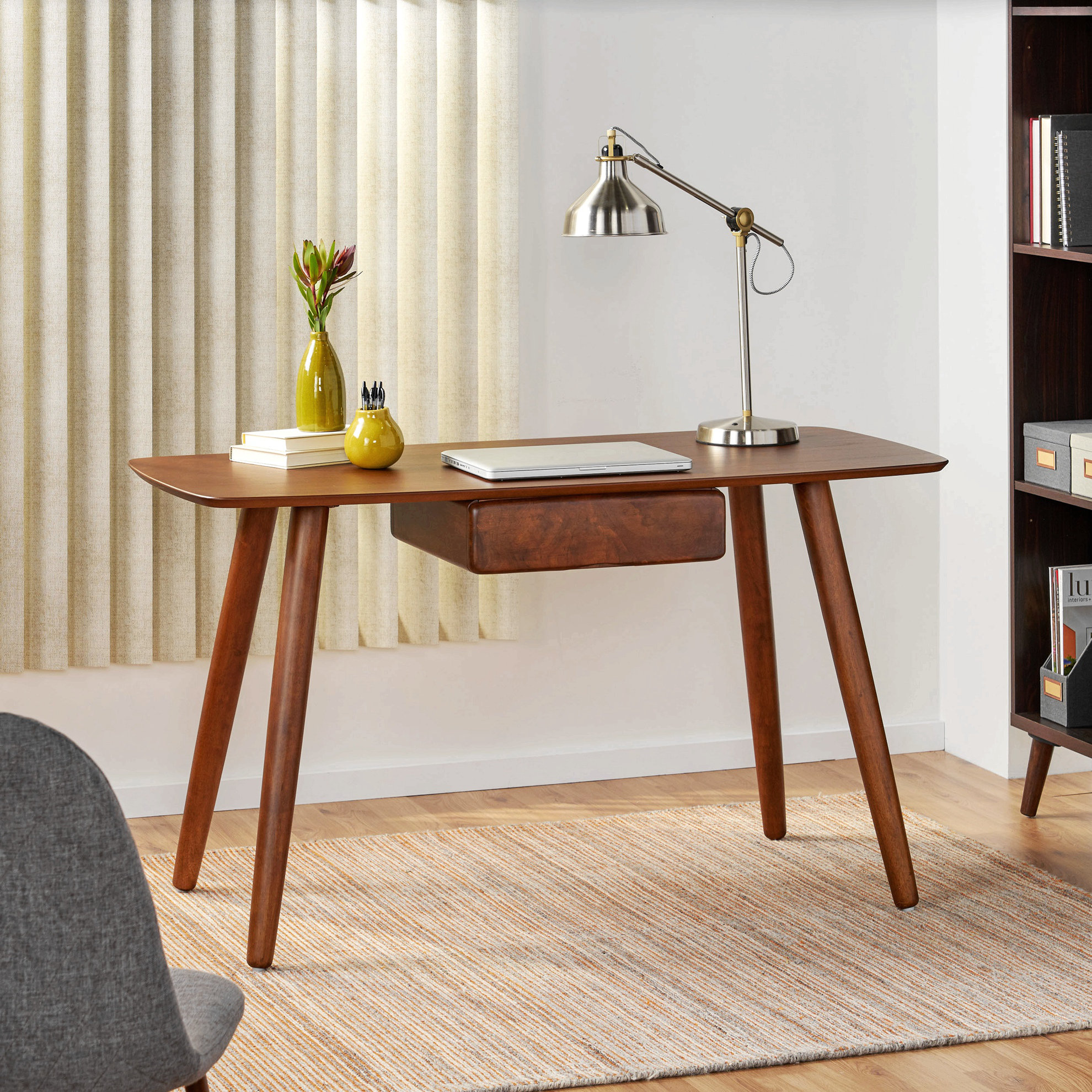 Corrigan Studio® Simple & Stylish Study Table With Drawer – Perfect For ...