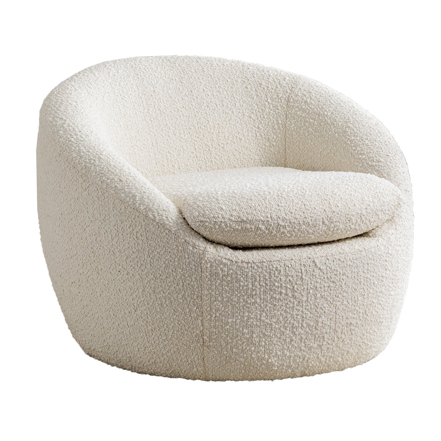 Brayden Studio® Dontee Upholstered Swivel Barrel Chair | Wayfair