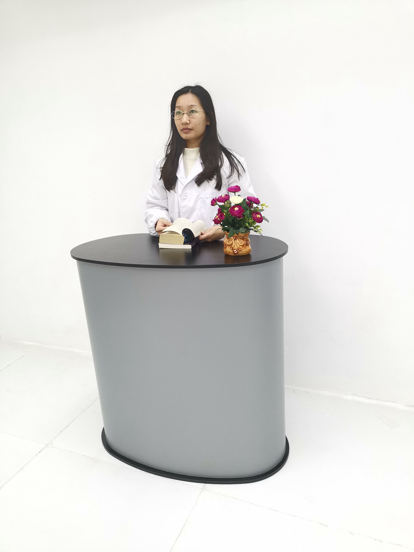 FixtureDisplays Portable Lightweight Tradeshow Podium Lectern Pulpit ...