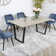 Brayden Studio Asfand Metal Base Dining Table | Wayfair.co.uk