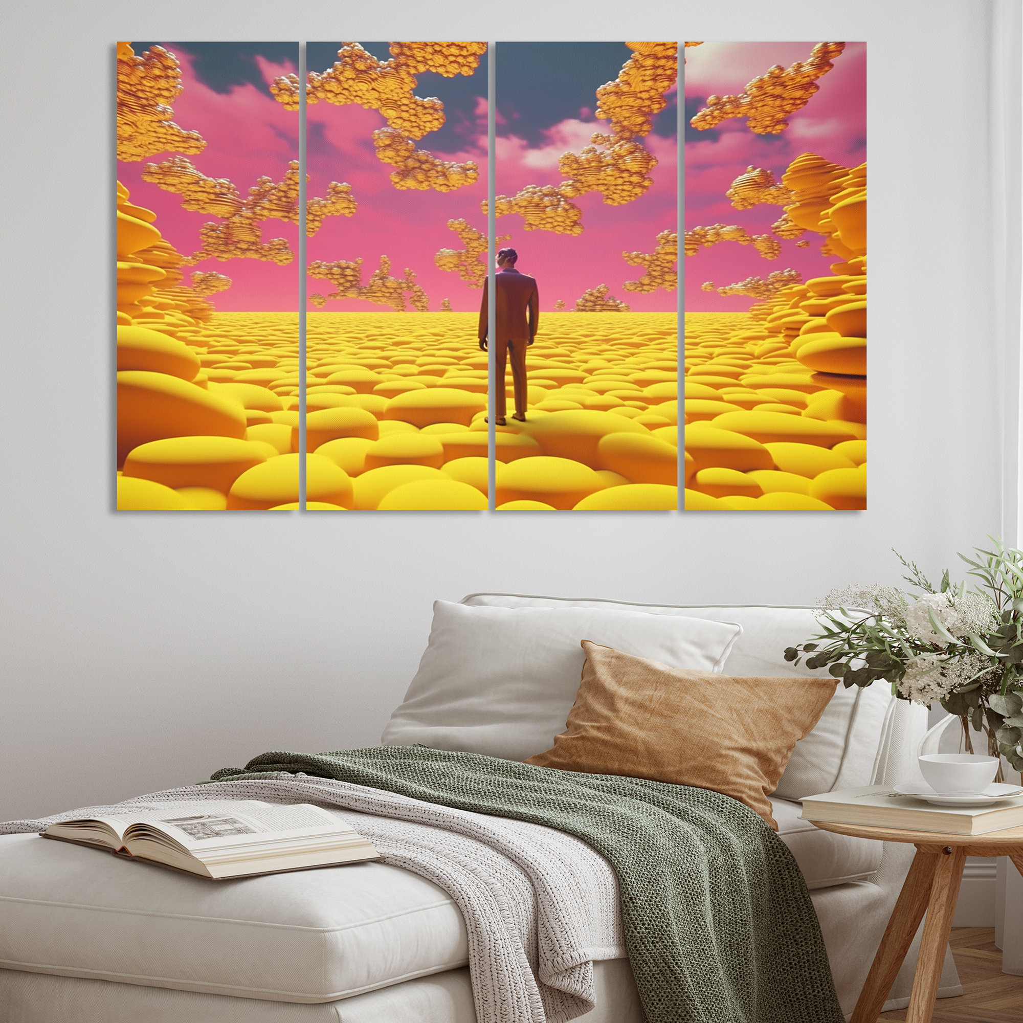 DesignArt Quantum Field Of Possibilites Retro Futuristic " Quantum ...