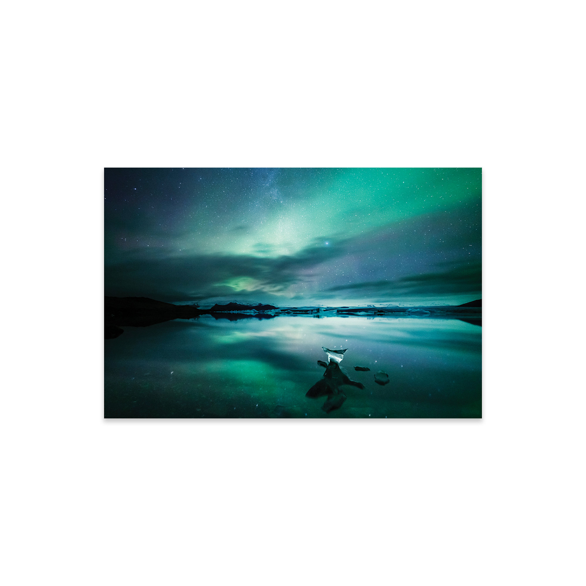 Highland Dunes Northern Lights II On Plastic / Acrylic by Matteo ...
