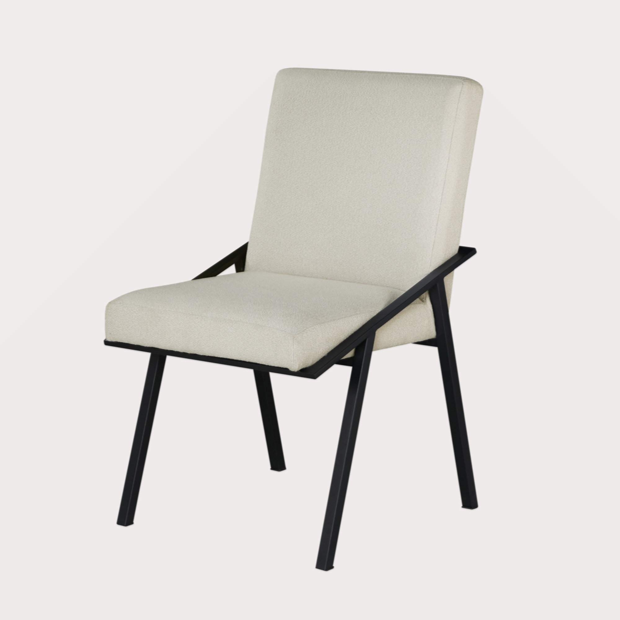 Corrigan Studio® Black Metal Base Contemporary Side Chairs Set Of 2Pc ...