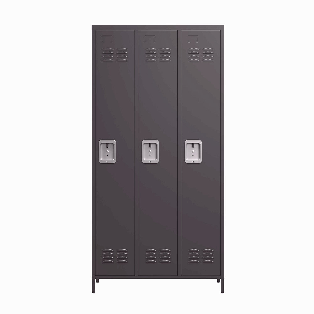 17 Stories 3 Door 72"H Metal Lockers With Lock For Employees,Storage ...