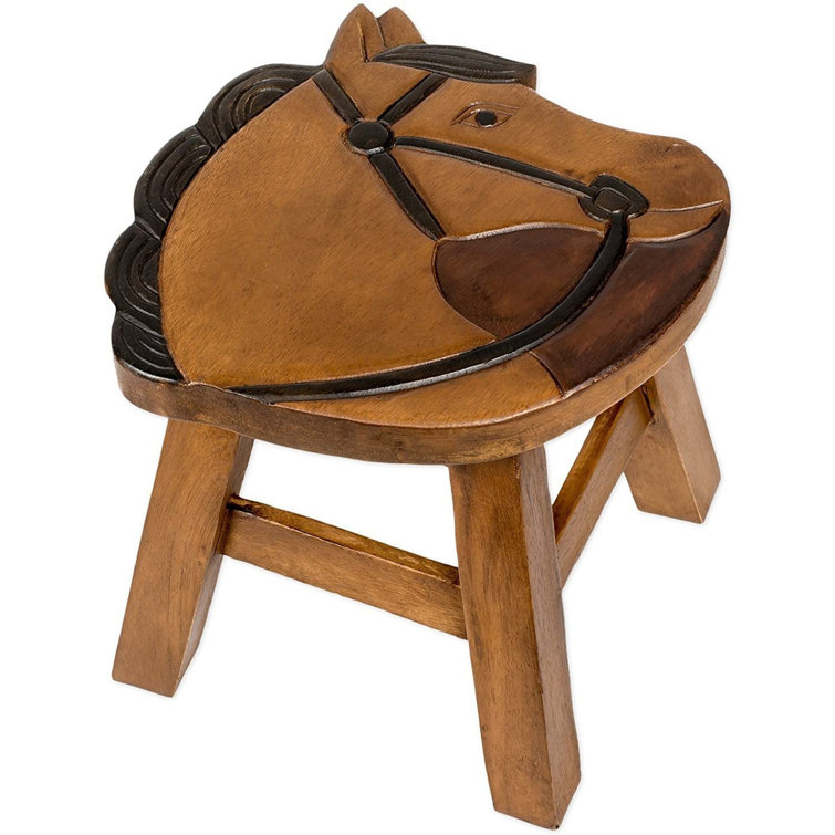 Redwood Rover Ashwood Brown Animals Step Stool | Wayfair