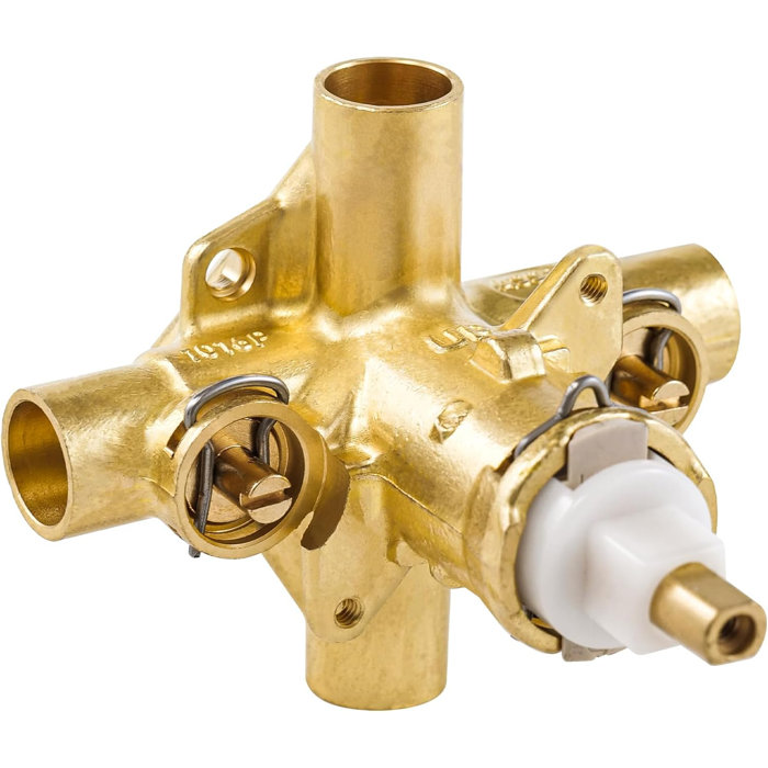 PRIME PLUMBING INCORPORATED Four Port Cycle Brass Pressure Balancing ...