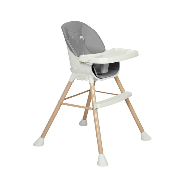 East Urban Home Baby High Chair Safe Feeding 6-In-1 Removable Seat Tray ...
