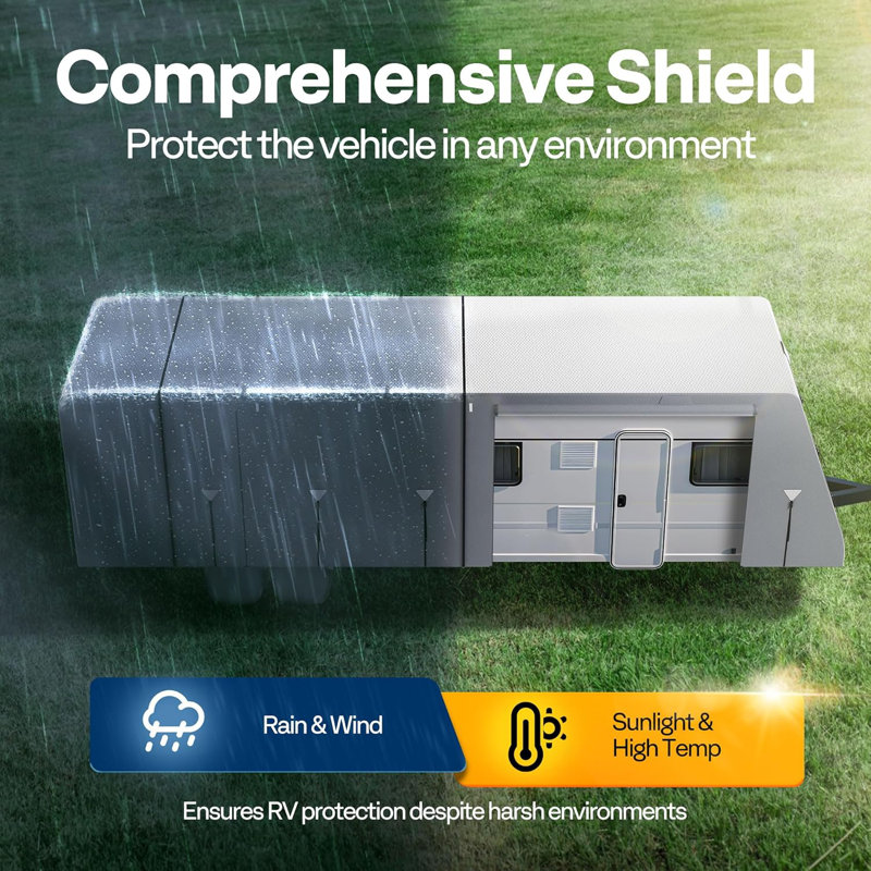 VIVOHOME 24-27ft Top 300D Oxford Travel Trailer RV Cover | Wayfair