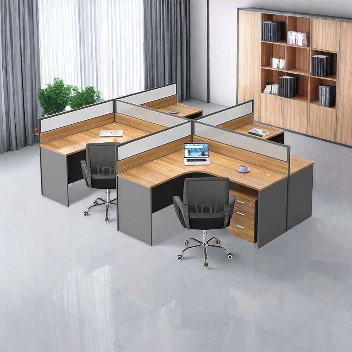 Asainvestology Executive desk Multiple desk Partition Desk - Wayfair Canada