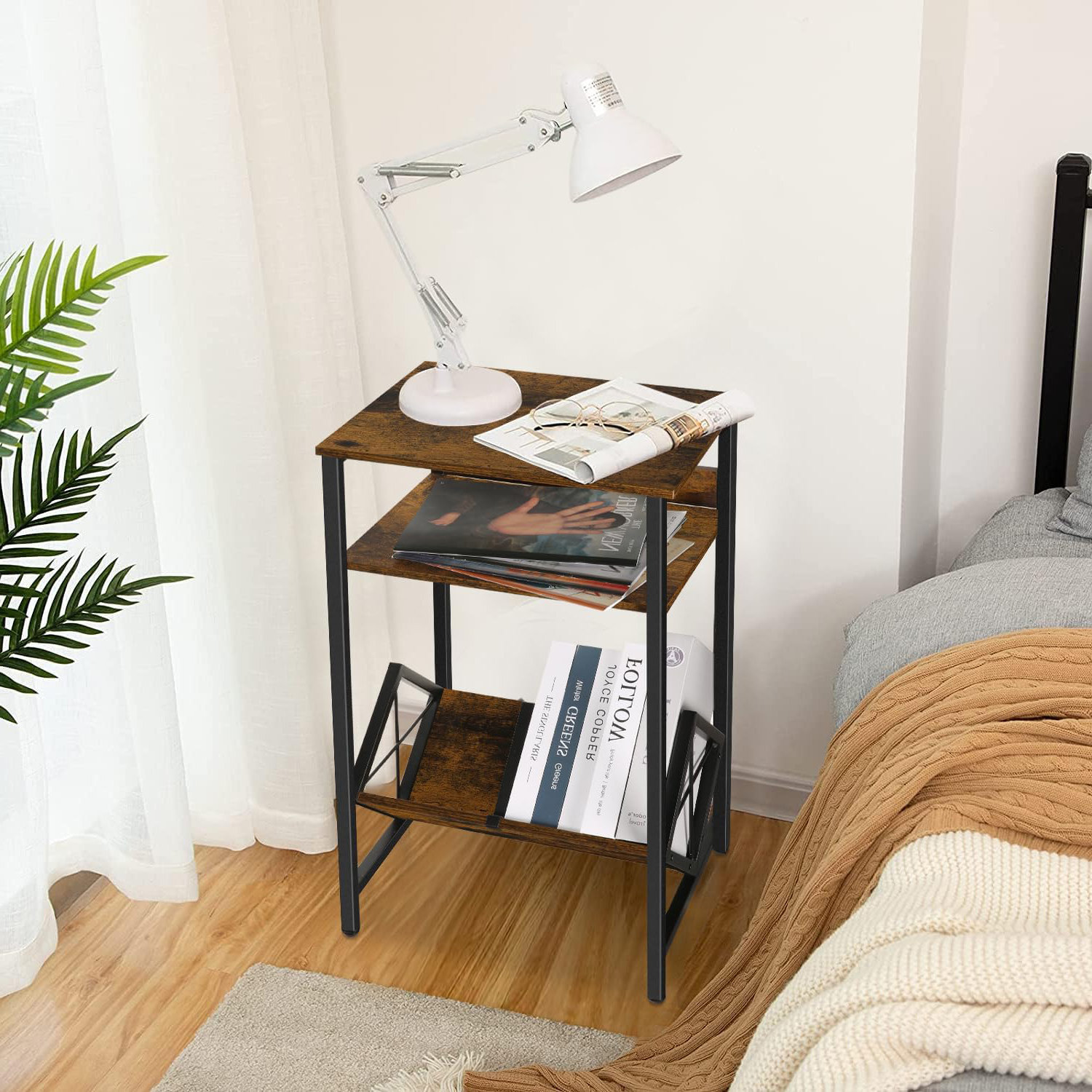 17 Stories Record Player Stand, Vinyl Storage Up to 65 Albums - Wayfair ...