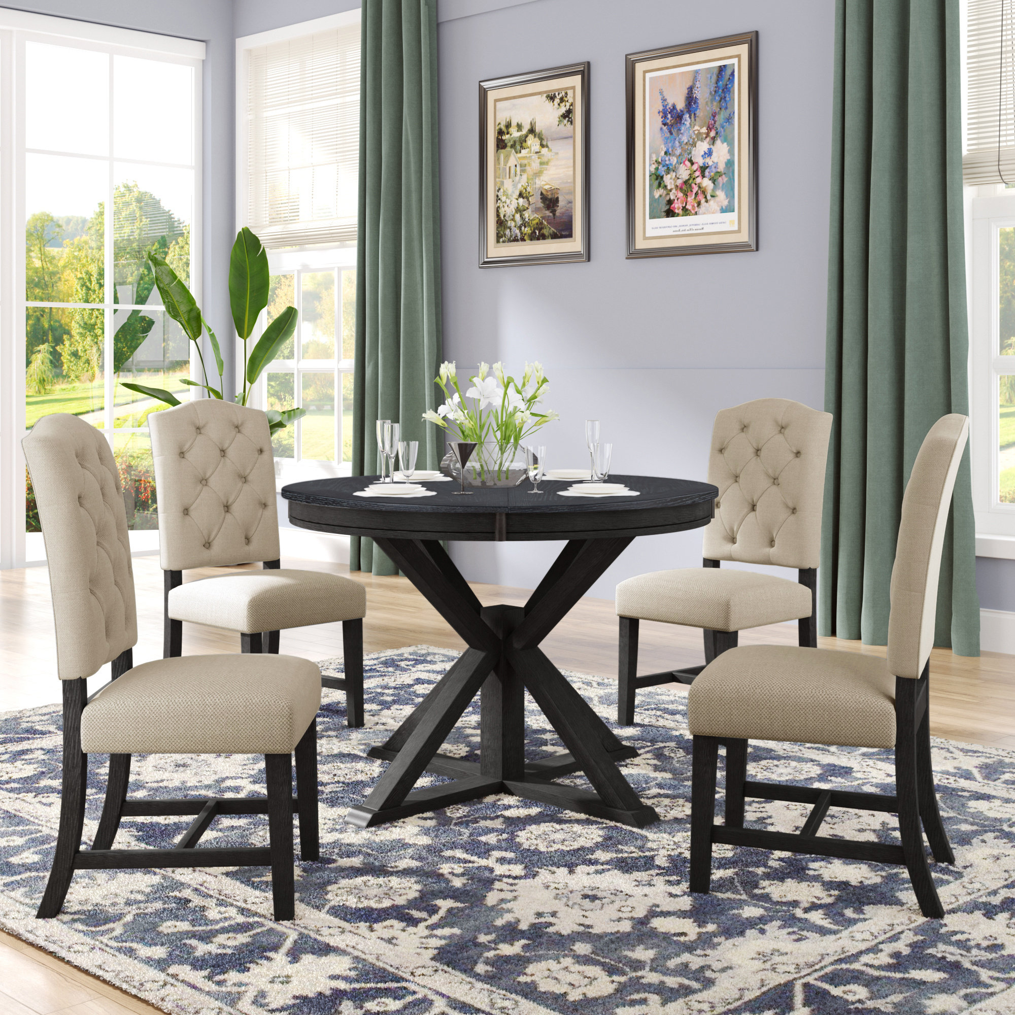Darby Home Co Boothville Extendable Dining Set & Reviews | Wayfair