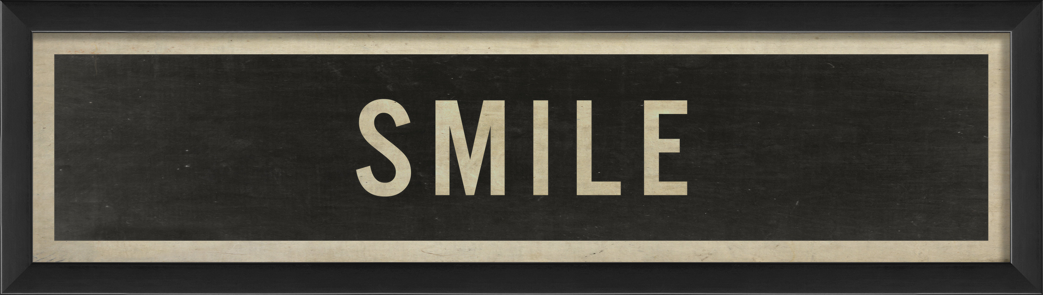 The Artwork Factory Sign Smile Framed Textual Art | Wayfair