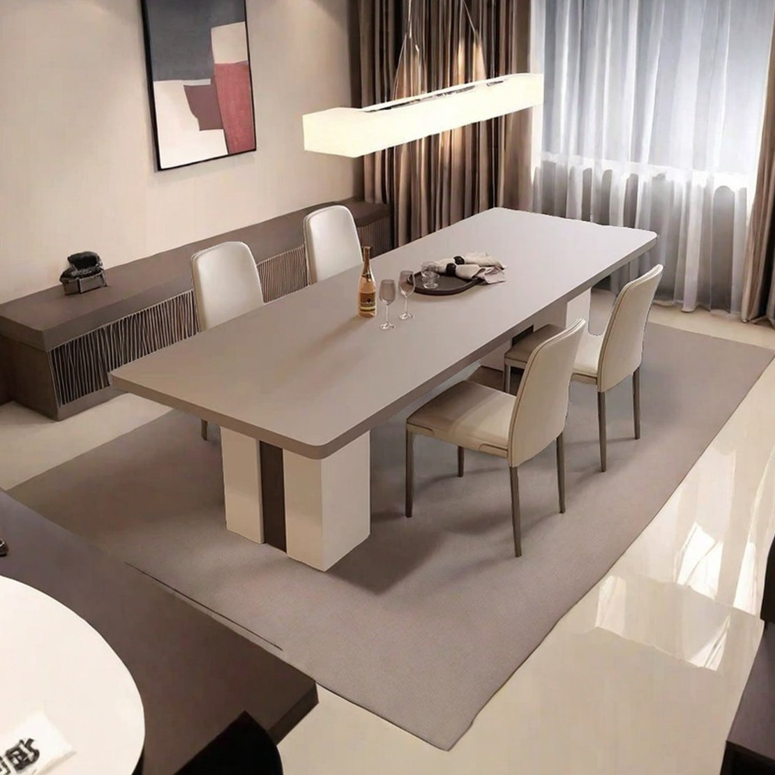 Beicang Home Atmospheric Luxury Rock Slab Dining Table | Wayfair