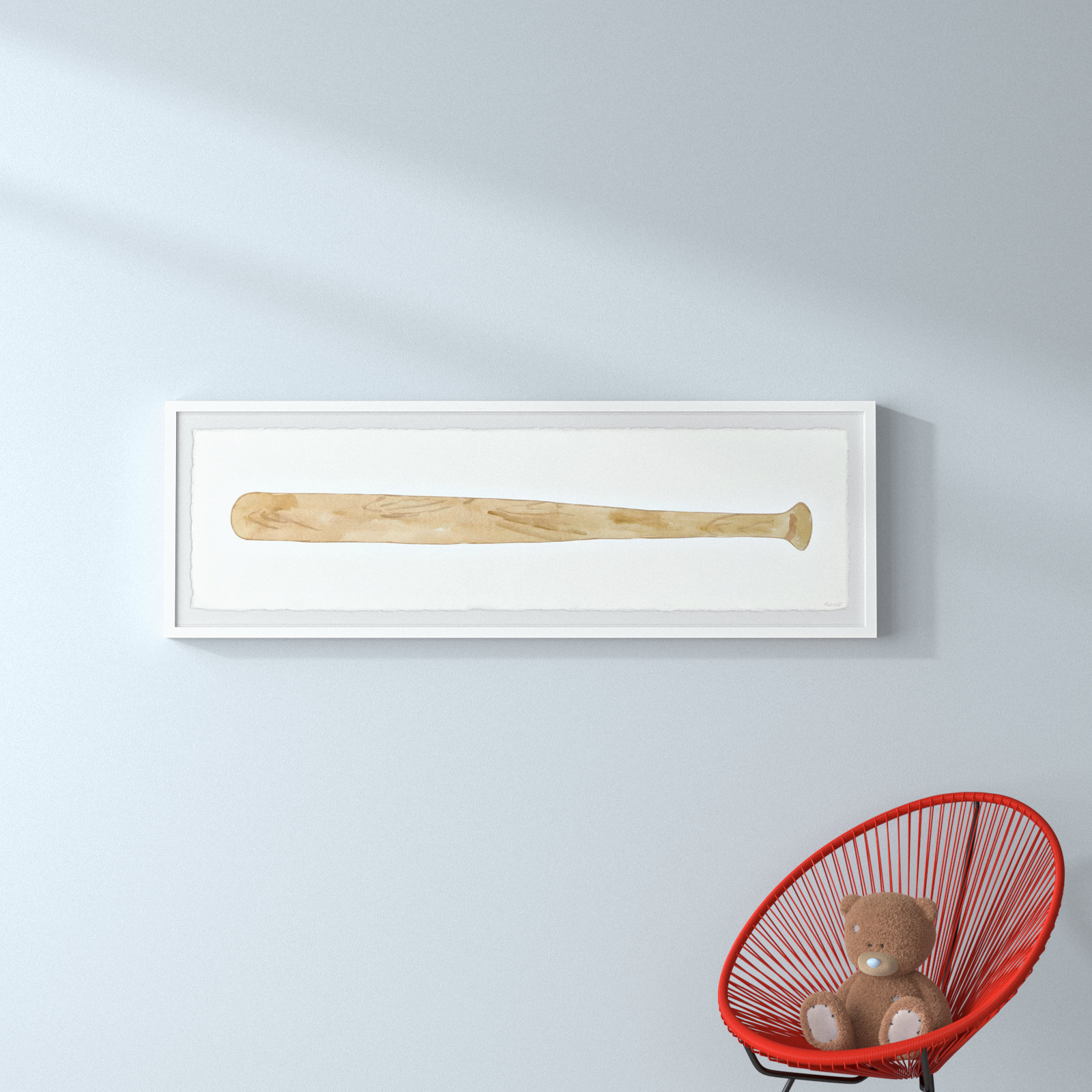 Viv + Rae™ Laforge Wooden Baseball Bat Framed Print | Wayfair