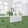 SHANRUGUOJI White Farmhouse Sink Deep Apron Sink Undermount Farmhouse ...