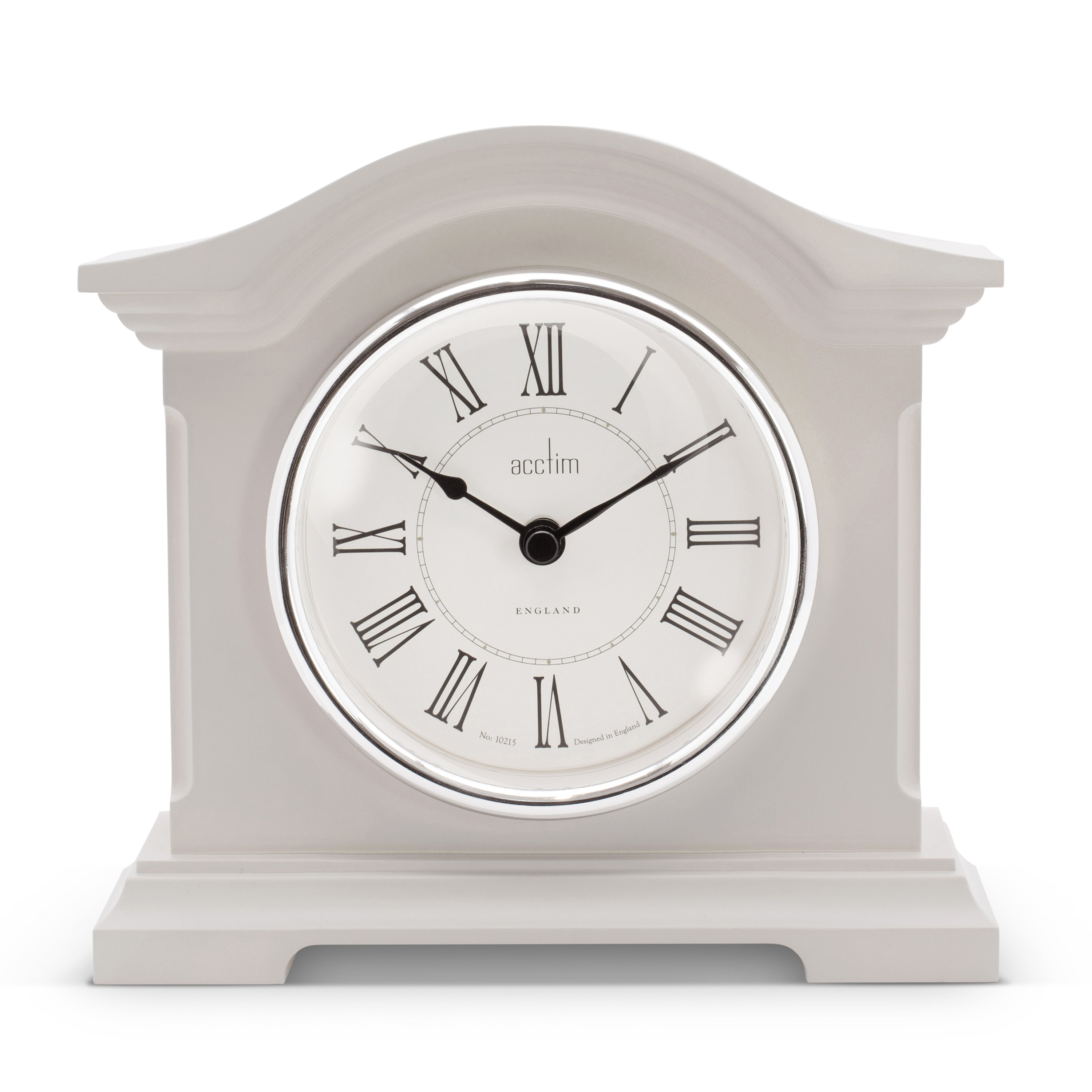 Acctim Cliffburn Mantel Clock Quartz Glass Lens Taupe & Reviews ...