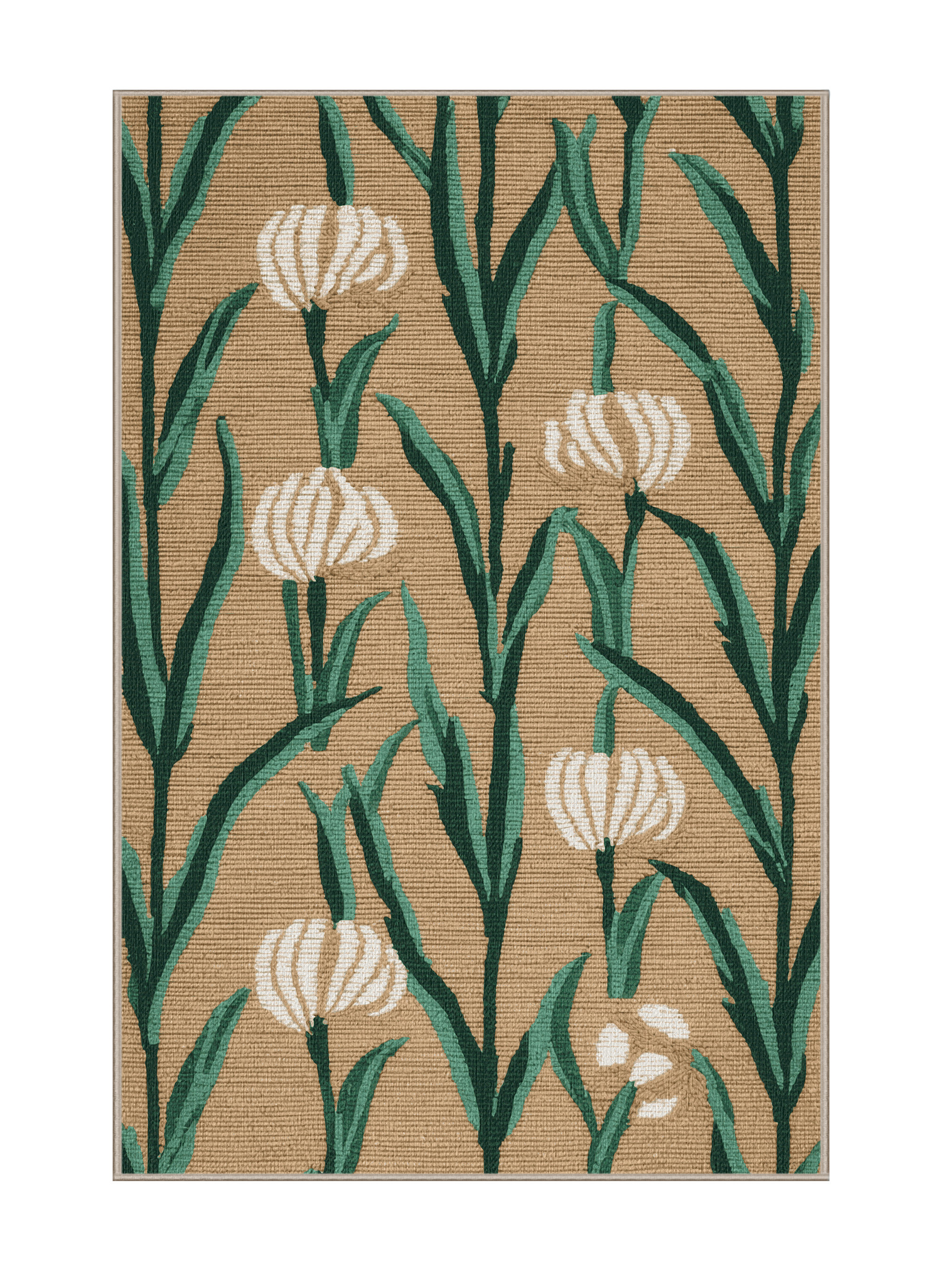 One Allium Way® Washable Wild Garlic Vegetables Area Rug | Wayfair