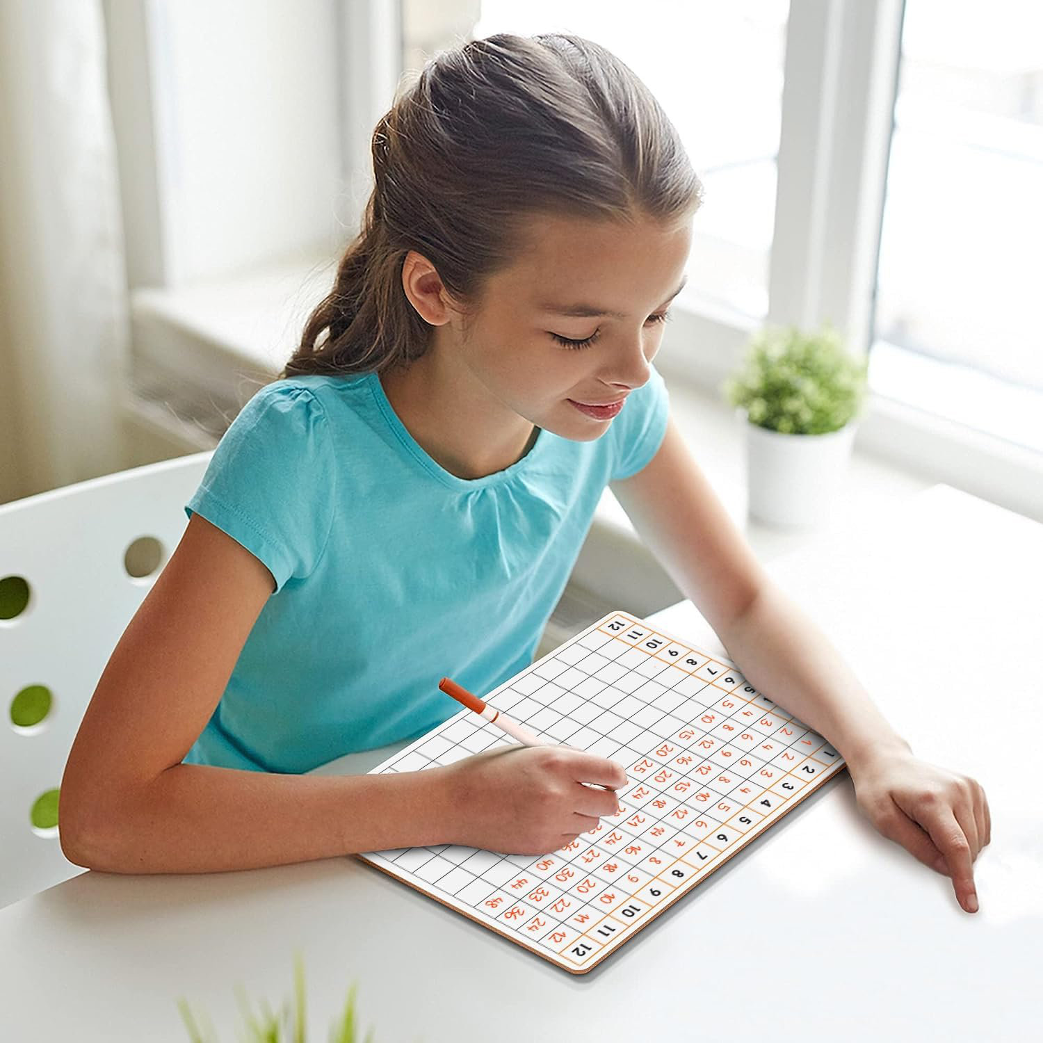 Scribbledo 11" X 14" Dry Erase Multiplication Chart Whiteboard ...