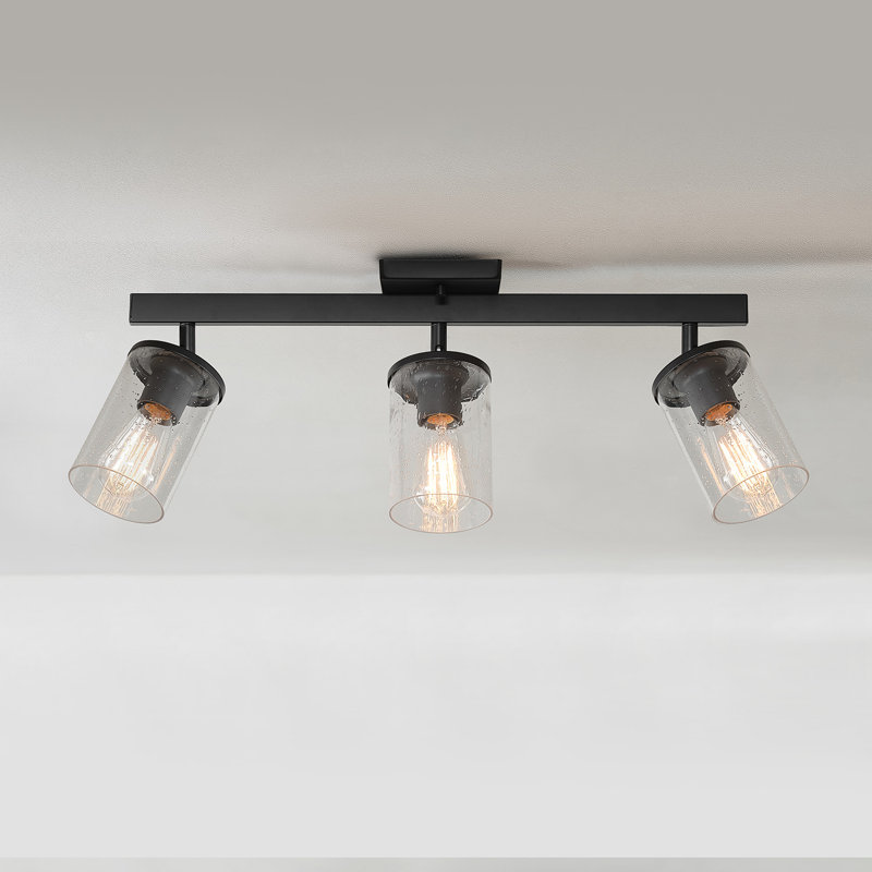 Globe Electric Company Trixie 3-Light Matte Black Track Lighting with ...