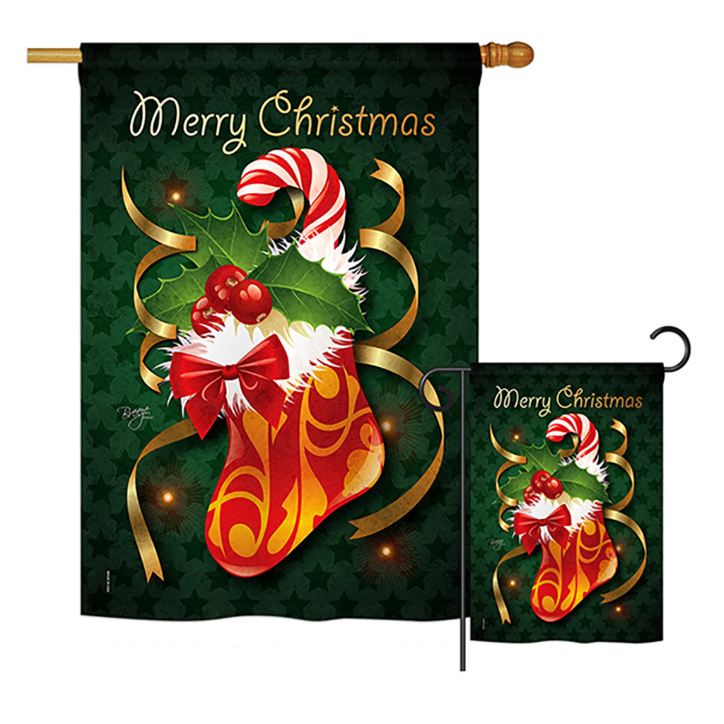 The Holiday Aisle® Swift Xmas Stocking Winter Christmas Impressions 2 ...