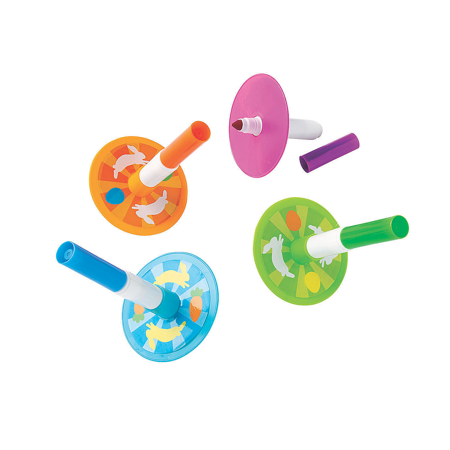 The Holiday Aisle® Hotevilla-Bacavi 4-Color Easter Spin Top Markers ...