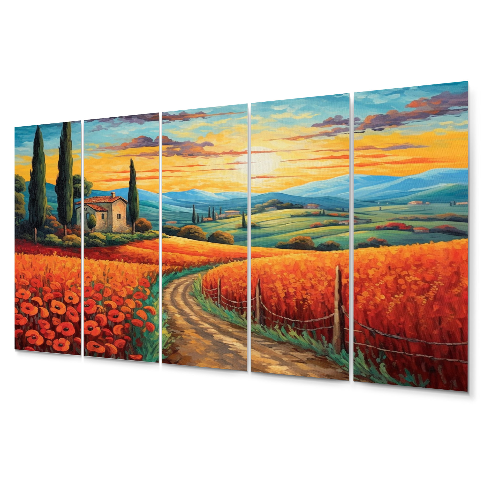 Millwood Pines Valley Getaway I - Countryside Metal Wall Decor Set ...