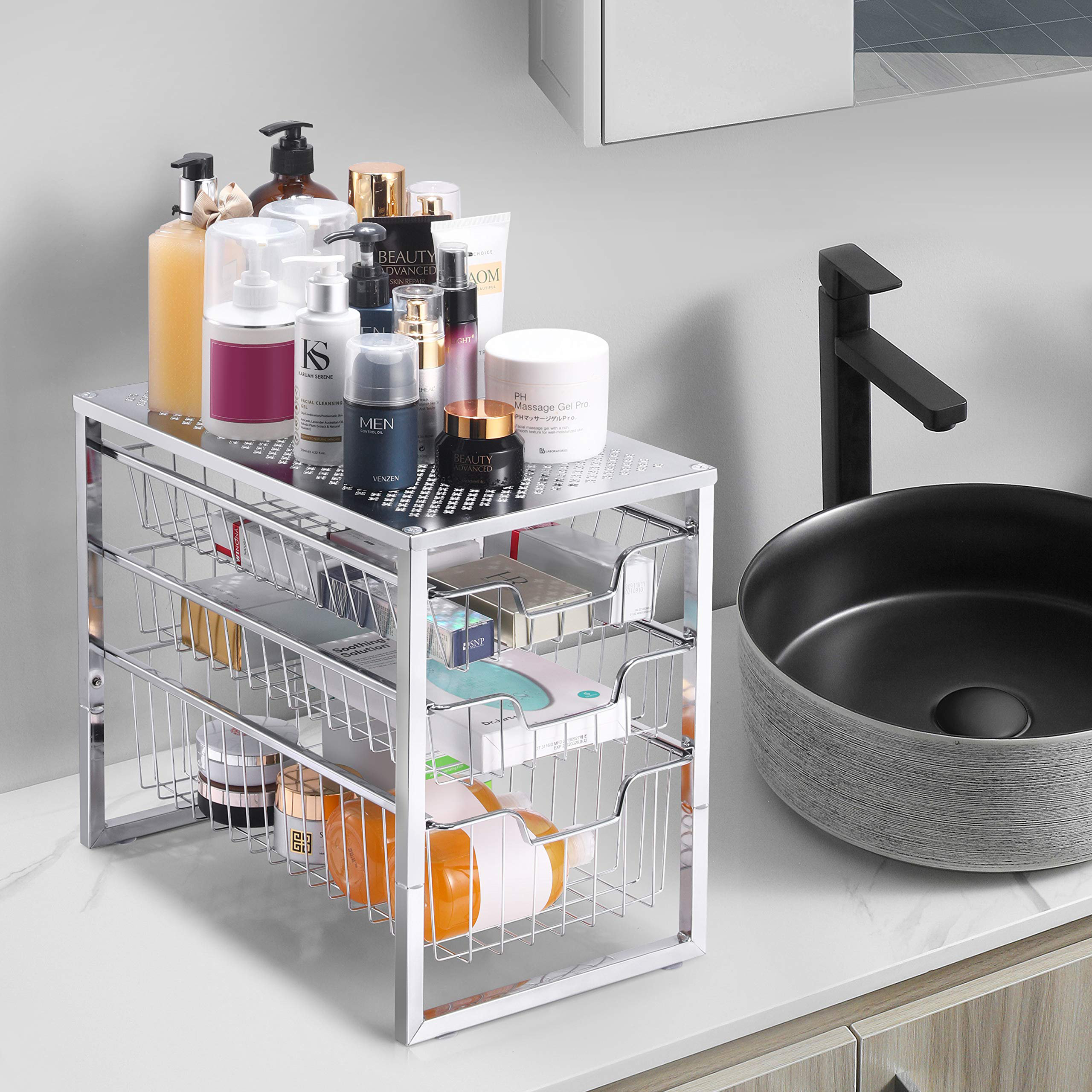 Rebrilliant Hurl Shelving Rack;Kitchenware Divider;Pull Out Drawer ...