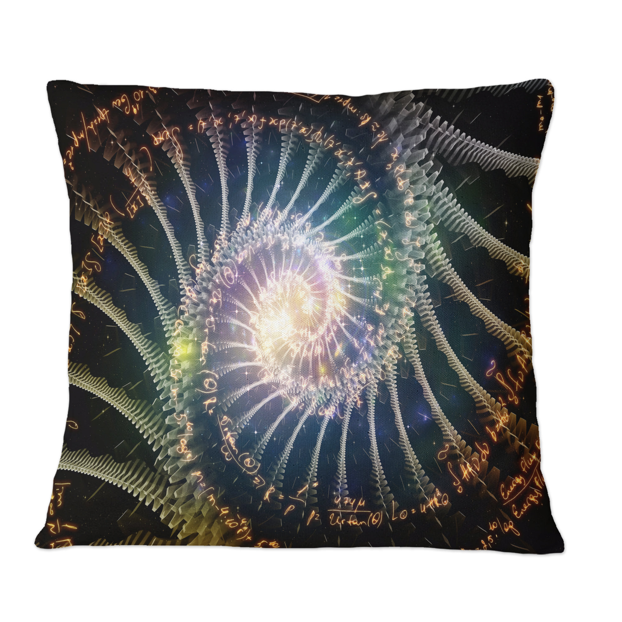 Design Art Spiral Helix Fractal Infinity I - Modern Printed Throw ...