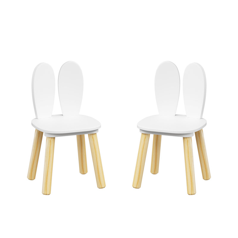 Zoomie Kids Rabbit Kids Table And 2 Chairs Set | Wayfair