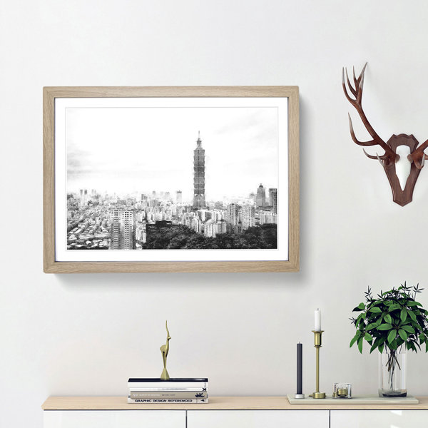 East Urban Home Taipei City Skyline in Taiwan - Picture Frame Painting ...