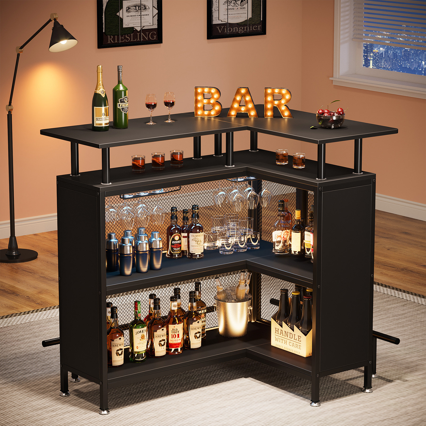 Wade Logan Bhima Bar Unit with Storage & Reviews - Wayfair Canada