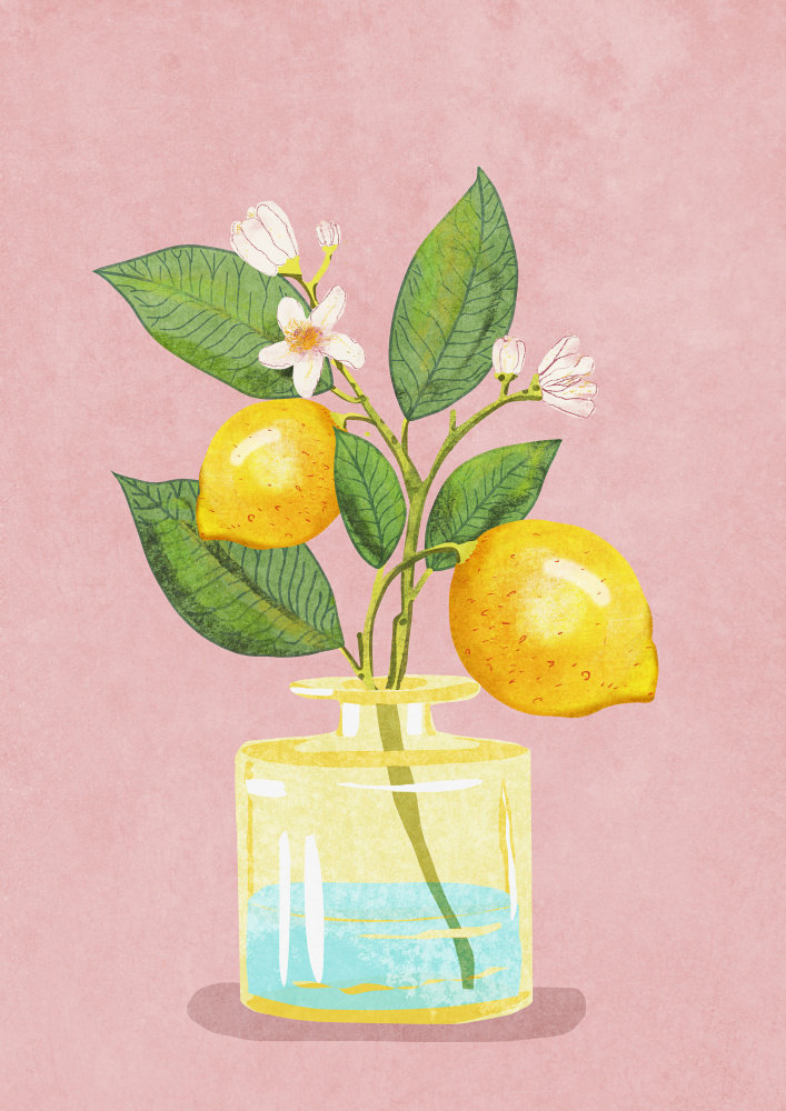 August Grove Lemon Bunch In Vase | Wayfair.co.uk