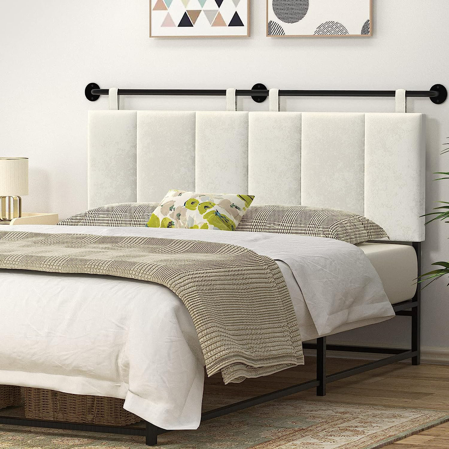 Orren Ellis Wall Mounted Headboard Adjustable King Headboards Only ...