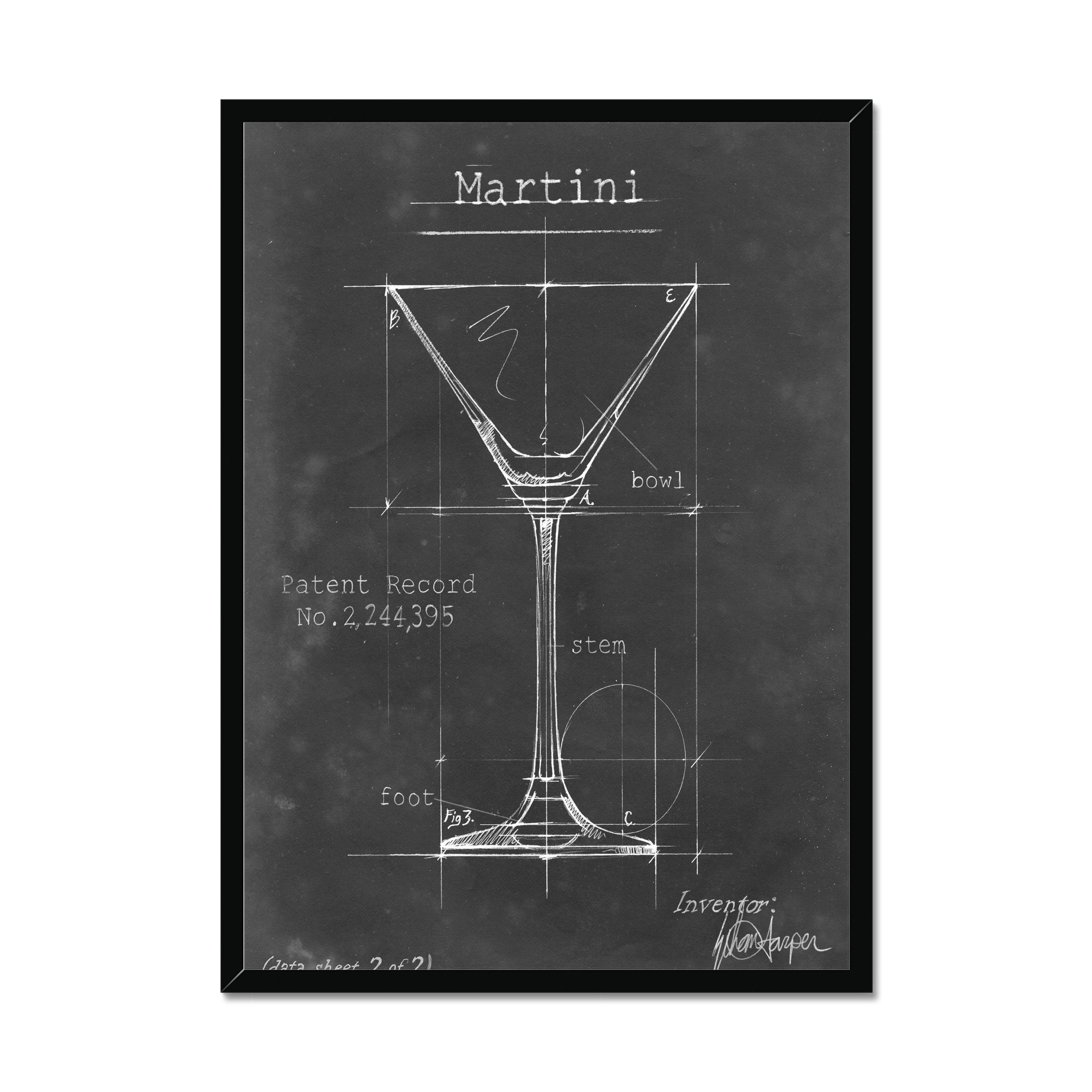 Borough Wharf Barware Blueprint V by Ethan Harper - Wrapped Canvas ...