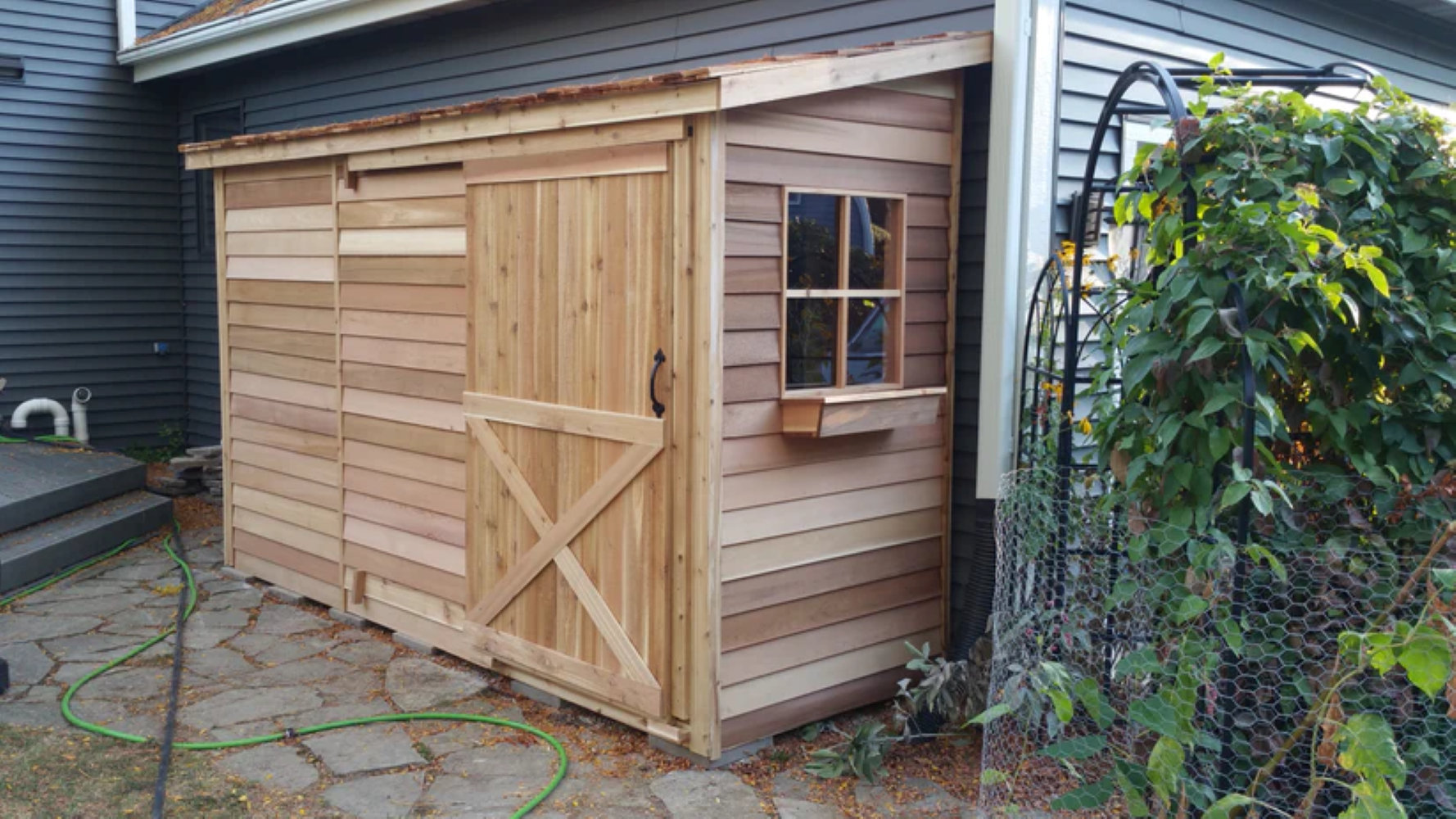 Cedarshed Bayside Western Red Cedar Wood Lean-To Storage Shed | Wayfair