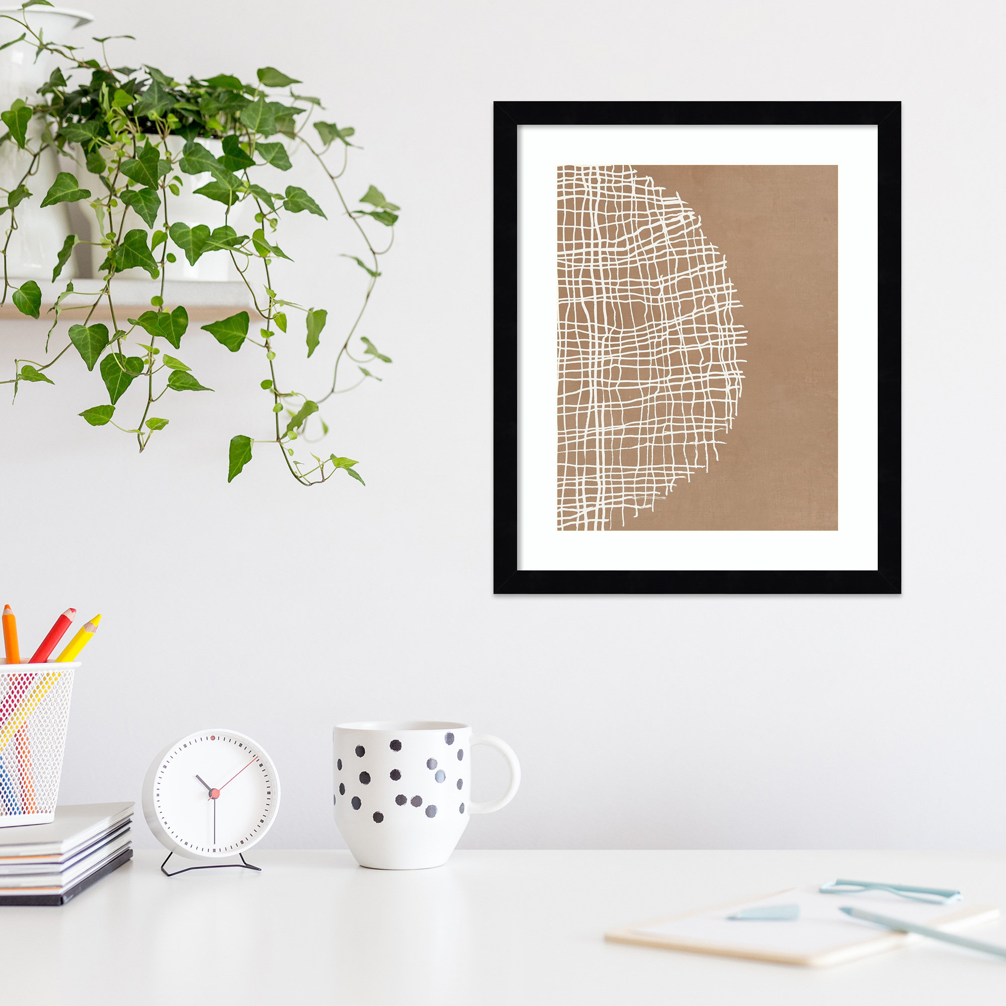 Orren Ellis Basket Weave Circle II by Tom Reeves - Picture Frame Print ...