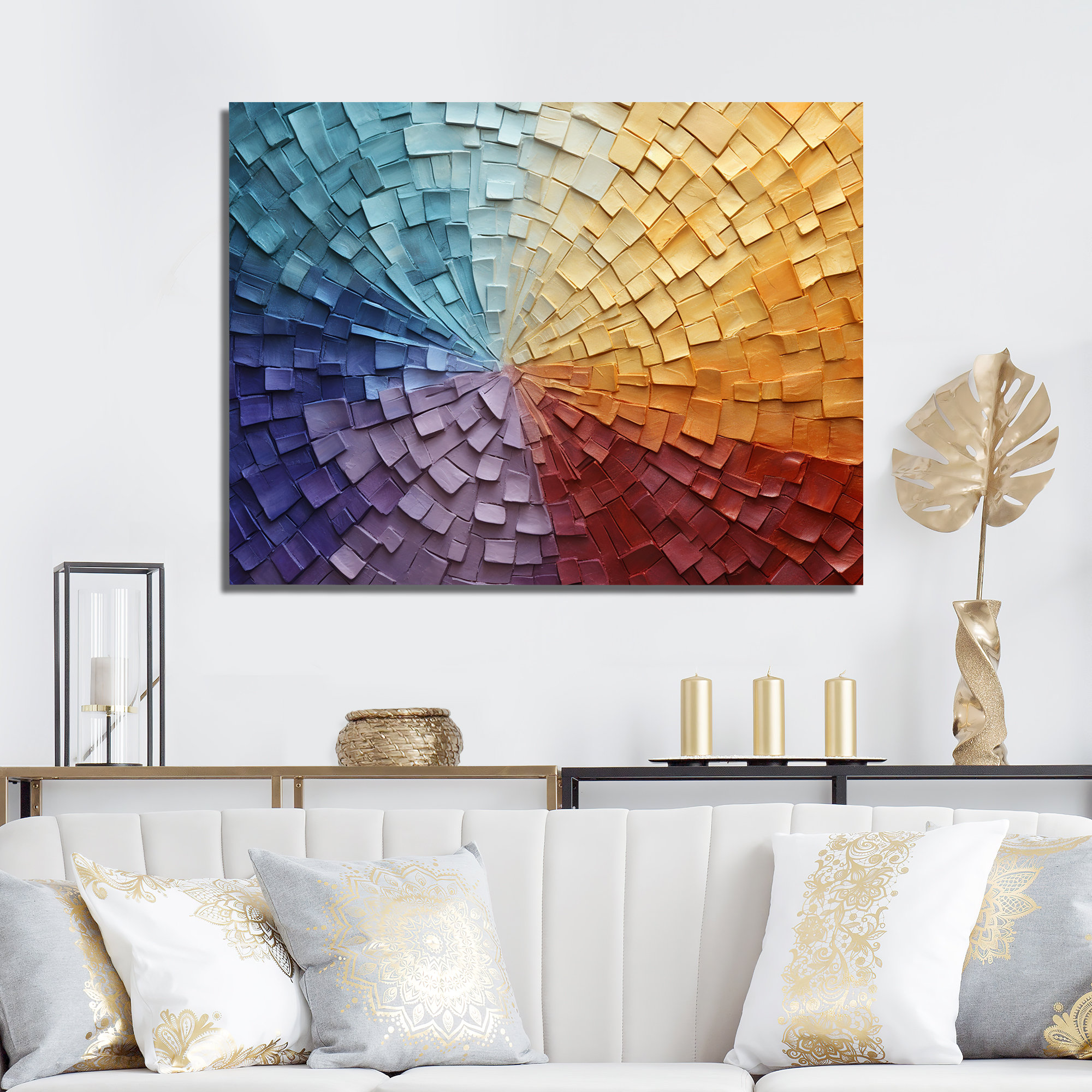 Wrought Studio™ Minimalism Colors In Harmony IV - Rainbow Wall Art ...