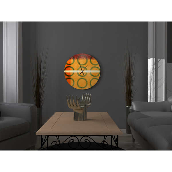 East Urban Home Covington Metal Wall Clock | Wayfair