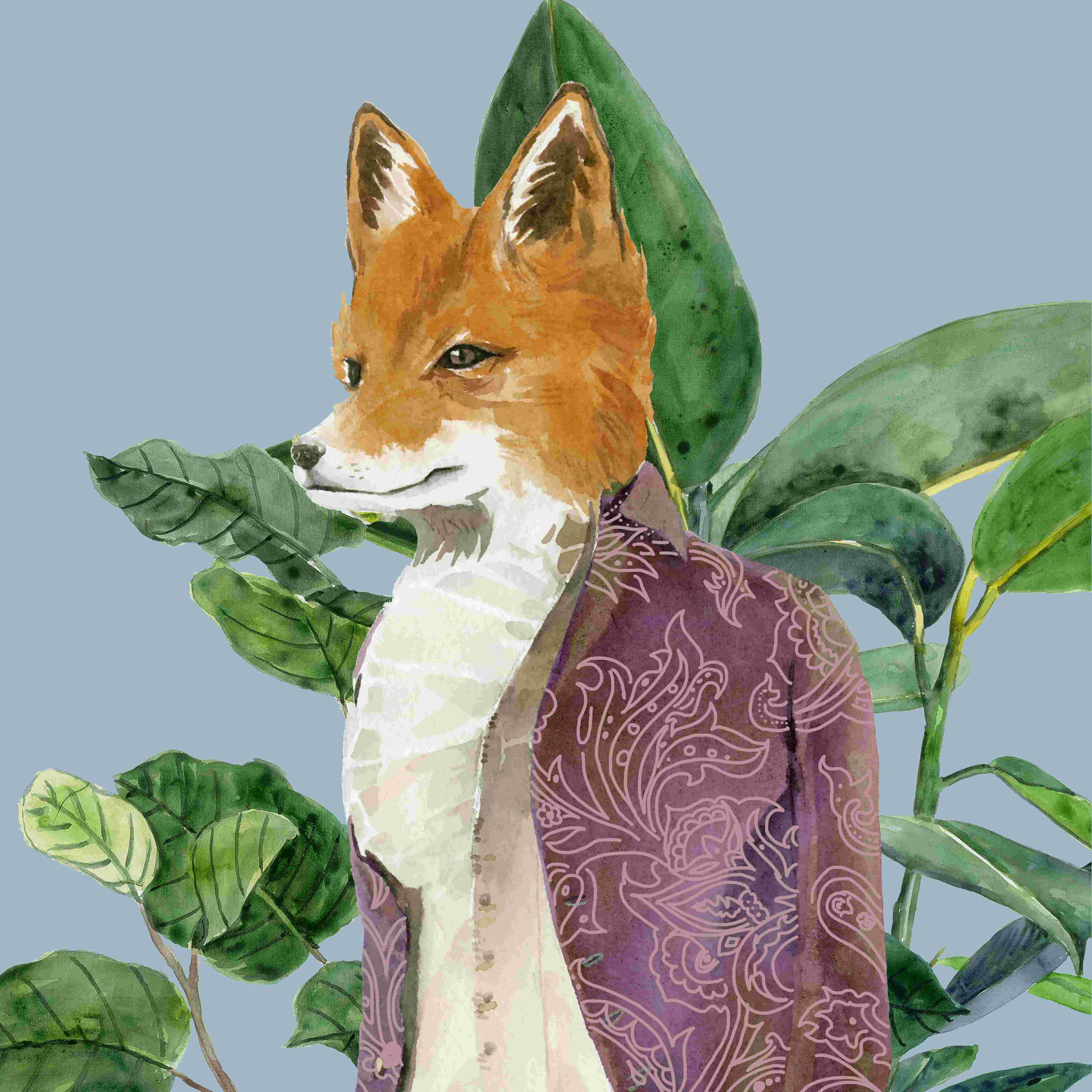 Trinx Sir Fox - Wrapped Canvas Print | Wayfair