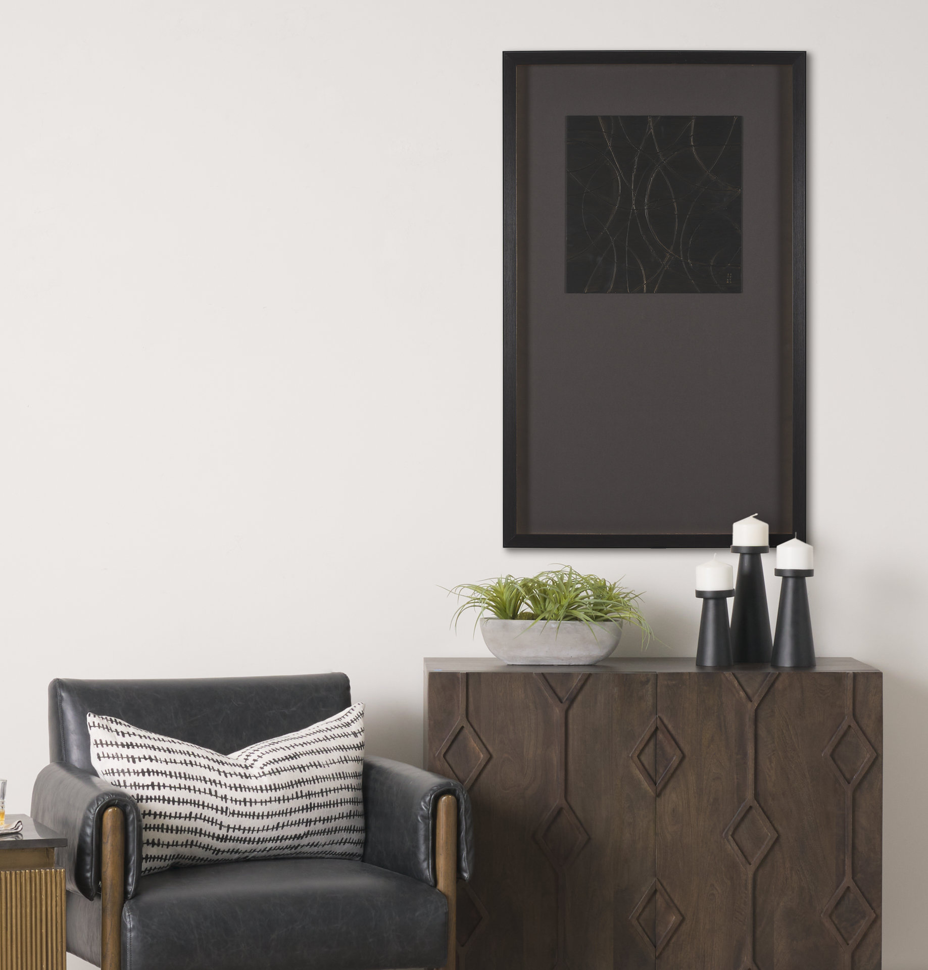 Mercana Bronze Meander By Hardip Kaur A Framed Art Print Matted Under ...